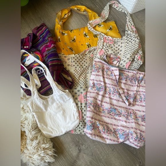 Free People | Bags | Colorful Tote Bag Collection Different Brands ...